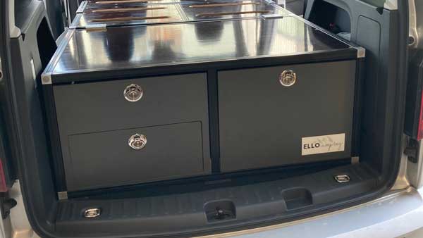Die Ello Campingbox für den VW CADDY - Swukibox